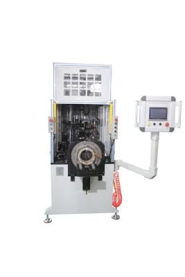 China Economic Flip Double Side Stator Lacing Machine, 4 Axis Servo Auto Flipping Dual Needle Coil Tying Machine, Stack Height 15–120mm For Small Household & Agricultural Motor Stator Manufacturing for sale