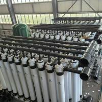 China PVDF Filter Ultrafiltration System Washable Hollow Fiber Membrane UF Membrane Pressure Vessel PLC Water Treatment Machinery for sale