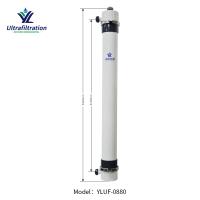 China PVDF Filter Ultrafiltration System Washable Hollow Fiber Membrane UF Membrane Pressure Vessel PLC Water Treatment Machinery for sale