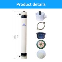 China PVDF Filter Ultrafiltration System Washable Hollow Fiber Membrane UF Membrane Pressure Vessel PLC Water Treatment Machinery for sale