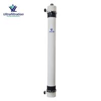 China PVDF Filter Ultrafiltration System Washable Hollow Fiber Membrane UF Membrane Pressure Vessel PLC Water Treatment Machinery for sale