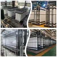 China PVDF Filter Ultrafiltration System Washable Hollow Fiber Membrane UF Membrane Pressure Vessel PLC Water Treatment Machinery for sale