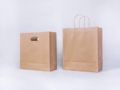 China Biodegradable Brown Paper Fast Food Delivery Bag Restaurant Take Away Food Paper Bag for sale