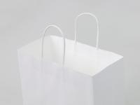 China Brown Kraft Fast Food Paper Bag Twisted Handle Paper Takeaway Bags for sale