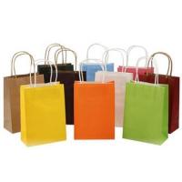 China Kraft Recyclable Paper Grocery Bags Takeaway Paper Bag With Twisted Handle for sale