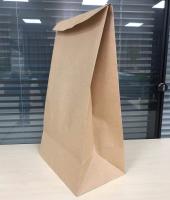 China Recyclable Sealed Paper Food Delivery Bags With Adhesive Tape Takeaway Paper Bags for sale