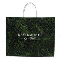 China Clothing And Footwear Recycled Kraft Paper Bag J Cut Twisted Handle Paper Bags for sale