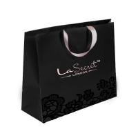 China Shoes Retail Paper Shopping Bags With ribbon handle Paper Garment handmade paper Bag for sale