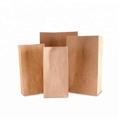 China Custom SOS Paper Bags Food Packing Bread Recyclable Retail Kraft Paper Packing Bags for sale