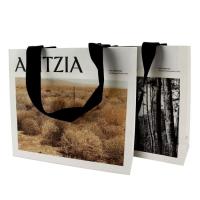 China Luxury Handmade Paper Bags Custom Printed Shopping Paper Bag With Rope Handle for sale