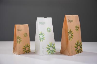 China Eco Friendly Fluorine Free Greaseproof Paper Bags Paper Food Packaging Bags for sale