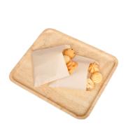 China Recyclable Pinch Bottom Brown Greaseproof Paper Food Bags For Snack Takeaway for sale