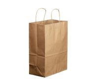 China Custom Twisted Handle Kraft Paper Bags Eco Friendly Printed Brown Paper Bags for sale