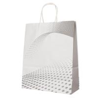 China Eco Friendly Food Recycled Paper Bags CMYK Color Custom Print for sale