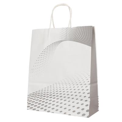 China Eco Friendly Food Recycled Paper Bags CMYK Color Custom Print for sale