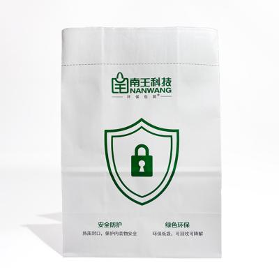 China Take Out Delivery square Bottom Kraft Paper Shopping Bag Without Handle SOS Paper Bags for sale