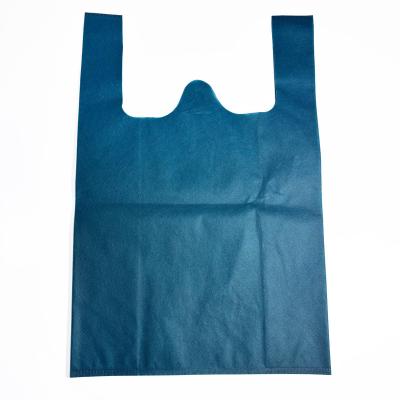 China Large Capacity Non-Woven Vest Bags Eco-Friendly Reusable Tote Bag Custom Logo Non-Woven Shopping Bag for sale