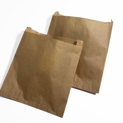 China Recyclable Small Pinch Bottom Paper Bags Baking Bag Cookie Sleeves Food Packaging for Bakery Donuts for sale