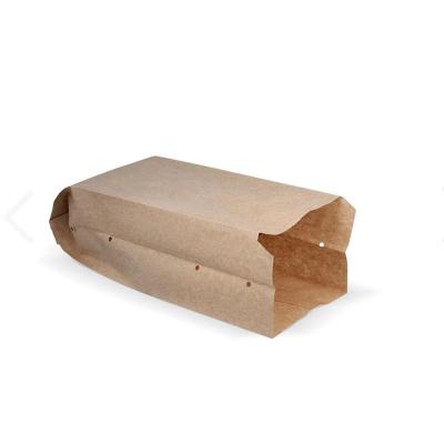 China Euro-compliant Greaseproof Pin-Bottom Paper Bag Custom Logo Bakery Food Grade Packaging for sale