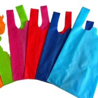 China Wholesale Eco Friendly Non Woven Bag Reusable Grocery Supermarket Shopping Bag Non Woven Vest Bag for sale