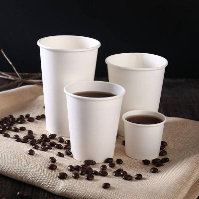 China Custom Single Wall Paper Cup Disposable Eco Friendly Paper Hot Drink Paper Coffee Cup for sale