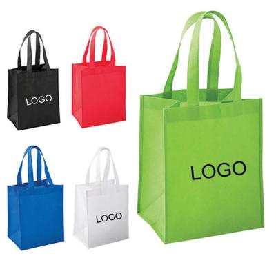 China Recyclable Non Woven Cheap Tote Bags Custom Eco Friendly Printed Fabric Reusable Shopping Bag With Logo for sale