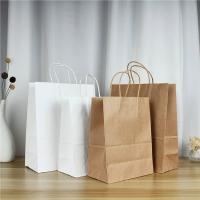 China Recyclable Kraft Paper Gift Bag Kraft Mailing Paper Bag Food Paper Bag for sale