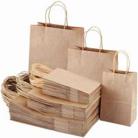 China Custom Logo Food Grade Fast Food Takeaway Paper Bag Kraft Paper Bag Lunch Takeaway Paper Bag for sale