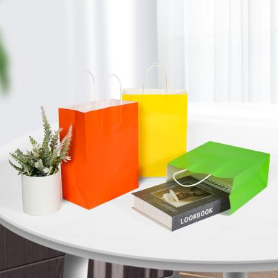 China Eco-Friendly Food Grade Fast Food Takeaway Paper Bag Kraft Paper Bag Takeaway Paper Bag for sale