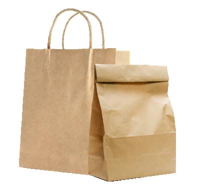 China Custom Logo Paper Bags Kraft Paper Handle Bulk Shopping Takeaway Packaging Supermarket Gift Bags for sale