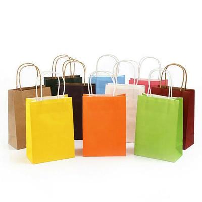 China Recyclable Paper Bag Customised Kraft Paper Cardboard Flat Rope Packaging for sale