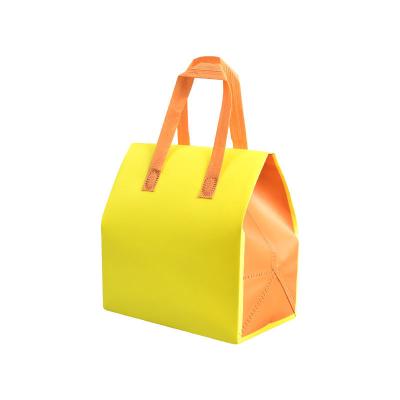 China Custom Food Coffee Delivery Packaging Non-Woven Disposable Self-Adhesive Portable Takeaway Bag for sale