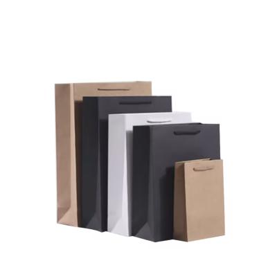 China Customized Logo Print Twisted Gift Kraft Shopping Bags with Handles in Various Sizes for sale