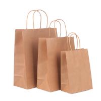 China Customizable Kraft Recyclable Paper Bag Use Takeout Milk Tea Packaging for sale