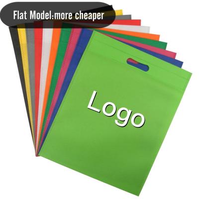 China Custom Printed Eco-friendly Recyclable Durable Non Woven Die Cut Bag for Shopping Packaging for sale