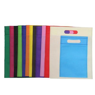 China Reusable Customized Logo Heat Seal Non Woven D-Cut Bags Wholesale Eco-friendly Fabric Shopping Bag for sale