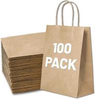 China Custom Printed Logo Disposable Brown Kraft Paper Bag Takeaway Packaging Bag Classic Style Coffee for sale