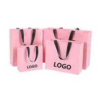 China Design Custom Logo Printing Shopping Brown Kraft Paper Bag for sale