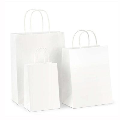 China Recyclable Paper Bag Shopping Food Storage Wholesale Kraft Paper Coffee Bag With Handles for sale