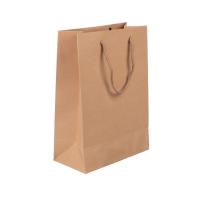 China Custom Logo White Kraft Paper Bag Wholesale Craft Gift Shopping Bag For Food Clothing Grocery Promotion Recyclable for sale