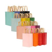 China Custom Print Recycled Art Paper Shopping Bag Black With Handles for sale