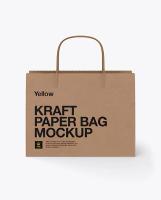 China Custom Recyclable Paper Bag Carry Bread Packing Retail White Take Away Shopping Grocery Food Bag for sale