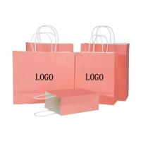 China Custom Printed Recyclable Eco Friendly Food Packaging Cheap Kraft Paper Coffee Bag With Handle for sale