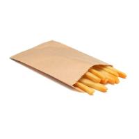 China Food Grade Custom Printed Pinch Bottom Paper Bags Hot Dog Sandwich Packaging Brown White Kraft Paper Bag for sale