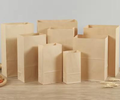 China Customized takeout fast food paper bags, shopping bags, gift packaging, offset printing, recyclable kraft paper bags for sale