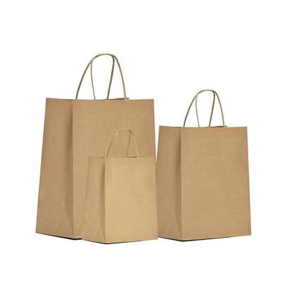 China Portable Kraft Paper Bag Durable Tote For Clothing Shoes Socks Packing Popular Gift Craft With Hot Stamp Offset Print for sale
