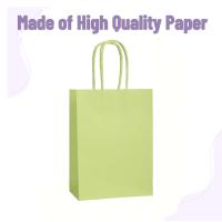 China Weddings Baby Showers Birthdays Food Take Away Customized Packaging With Handle Colored Kraft Paper Grocery Bag for sale
