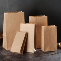 China Disposable Fast Delivery Custom Logo Brown Craft White Cheap Paper Bags Food Takeaway Bag for sale