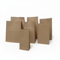 China Custom Made Durable Eco-Friendly Brown Kraft Paper Bag For Fast Food Takeout & Takeaway Packaging For Restaurant Use for sale