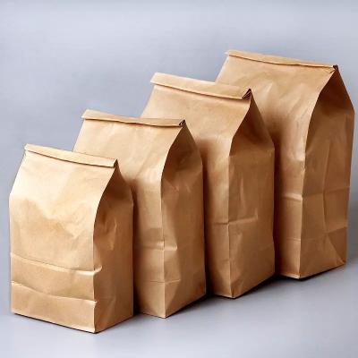 China Wholesale Custom Printed Kraft Paper Bag Kraft Bag Logo Food Takeaway Kraft Paper Bag for sale